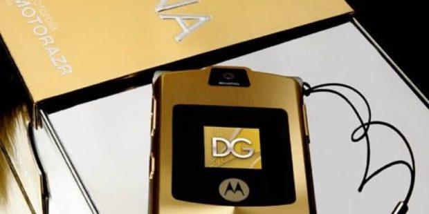 Motorola and Dolce & Gabbana unveil new gold & silver RAZR V3i