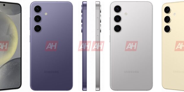 Official renders show all Samsung Galaxy S24 colors