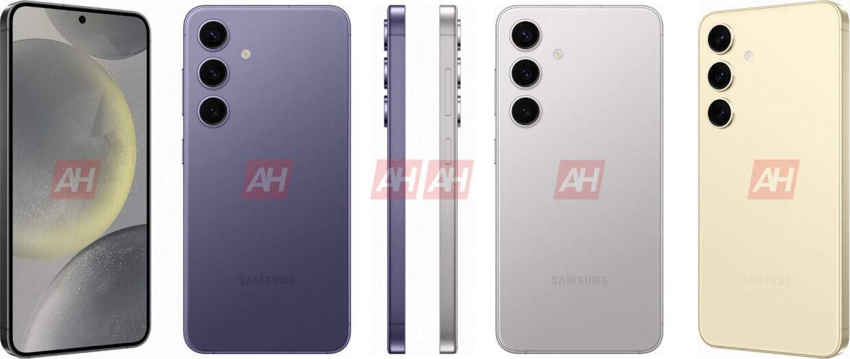 Official renders show all Samsung Galaxy S24 colors