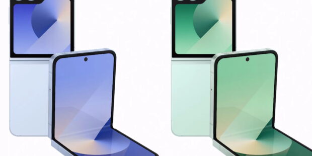 These are the four colors of the Samsung Galaxy Z Flip 6