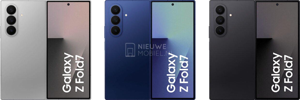 Exclusief: Alle renders van Samsung Galaxy Fold7, Flip7 en Flip7 FE op straat