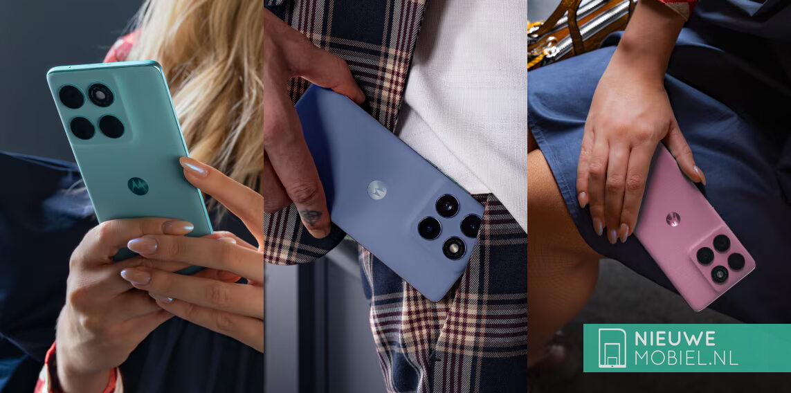 Motorola edge 60 fusion in 3 frisse Pantone-kleuren uitgebracht